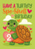 Cute 2nd Birthday Card - Turtle Pun - Turtley Spe-Shell | thortful