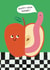 Cute New Home Card - Worm - Apple | thortful