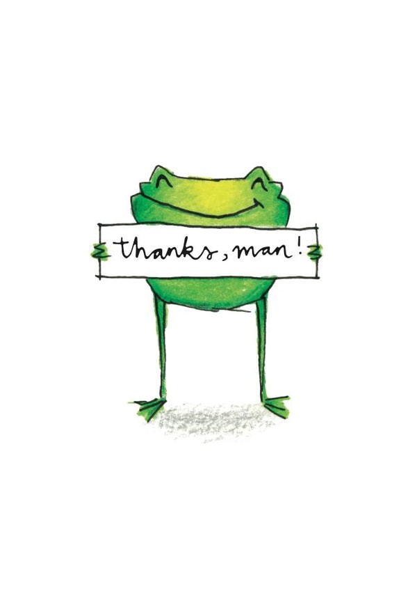 frog cute Thank You Card 4925 | thortful