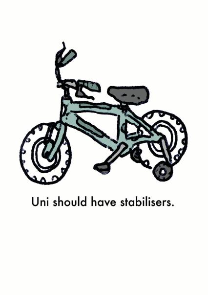 university bike Good Luck Card 5913 | thortful
