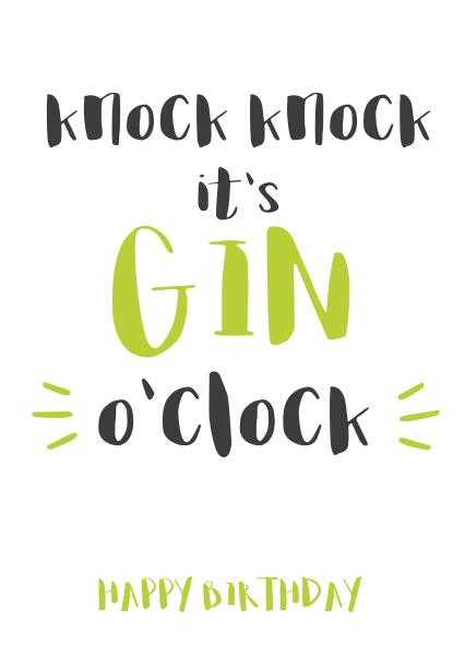 gin funny Birthday Card 3767 | thortful