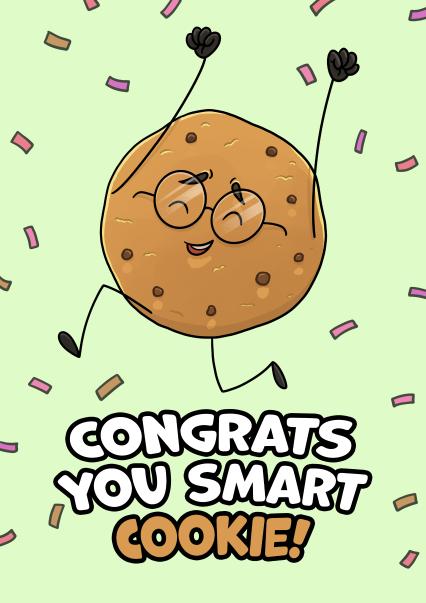 Smart cookie congratulations card | thortful