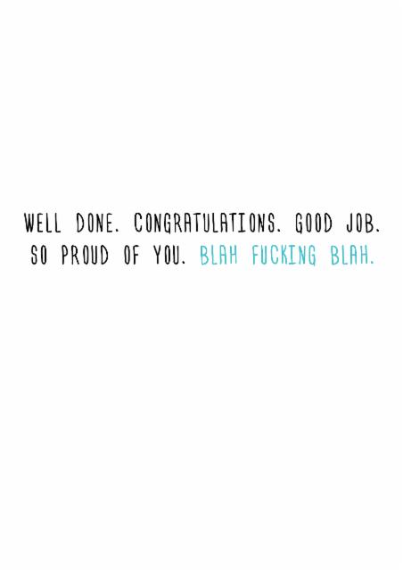 congratulations rude Congratulations Card 3248 | thortful