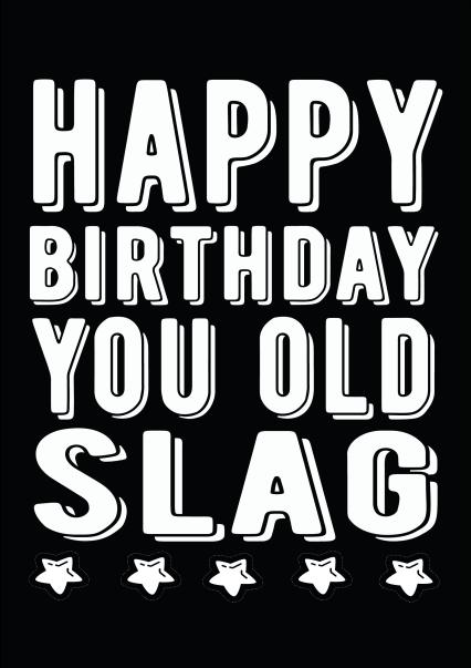 old slag Birthday Card 8068 | thortful