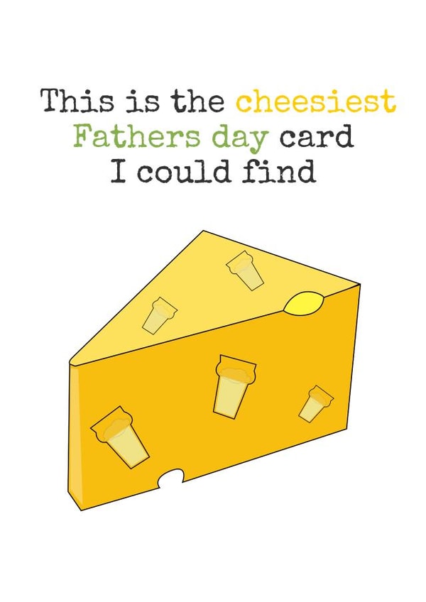 cheese food Father's Day Card 25481 | thortful