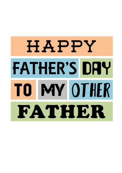 Stepdad Father's Day Card, Father-in-Law, Second Dad, Bonus Dad, Other ...