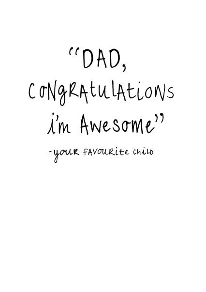 dad congratulations Father's Day Card 28475 | thortful