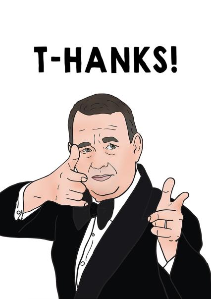 hanks tom Thank You Card 10023 | thortful