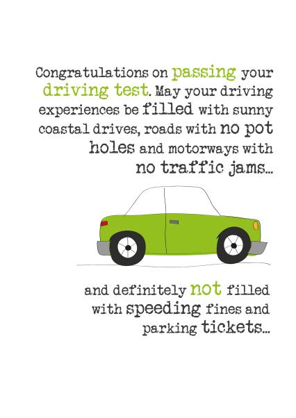 Congratulations on passing your driving test | thortful