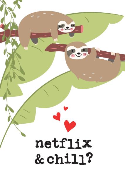 sloth chill Anniversary Card 28309 | thortful