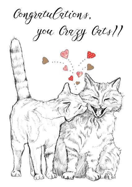 Congratulations on your Engagement you Crazy Cats! | thortful