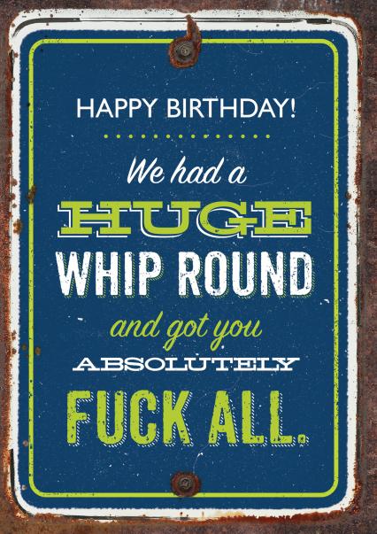 happy whip Birthday Card 12137 | thortful