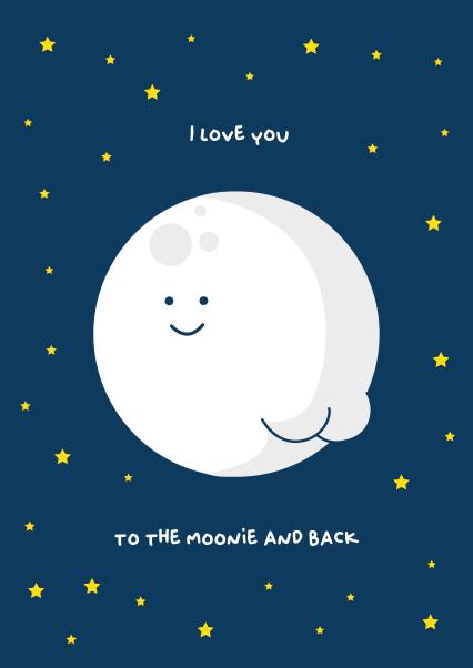 I love you to the moonie and back | thortful
