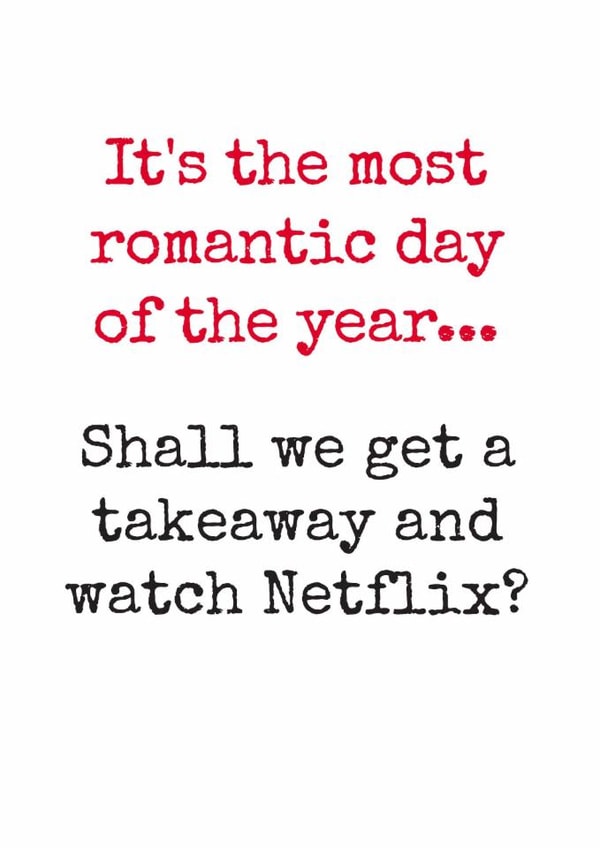 funny Netflix Valentines Day Card 8893 | thortful