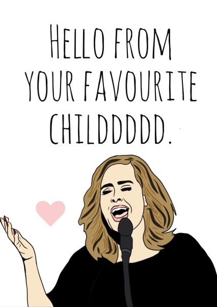 Adele themed card | thortful