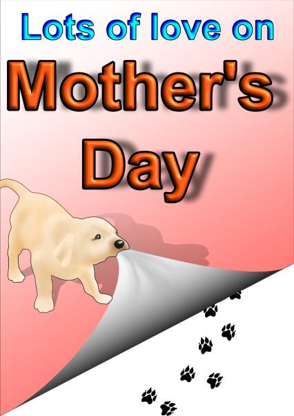 Puppy Mother's Card 36403 | thortful