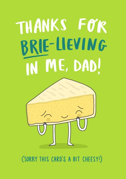 cheese brie Father's Day Card 24938 | thortful