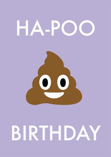 hapoo emoji Birthday Card 7344 | thortful