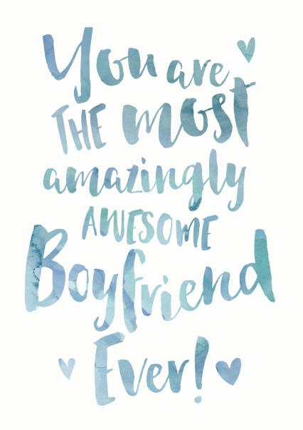 Amazingly Awesome Boyfriend Appreciation Card | thortful