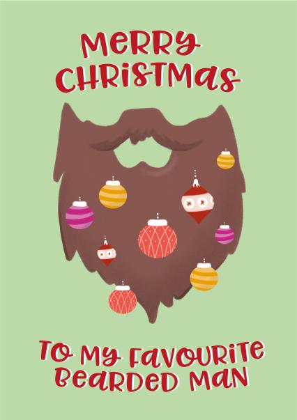Trendy - Festive - Beard - Bearded Man - Baubles - Bauble Beard ...