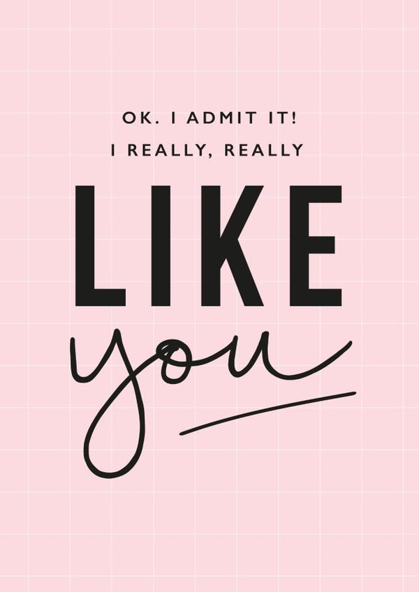 okay admit Valentines Day Card 30864 | thortful