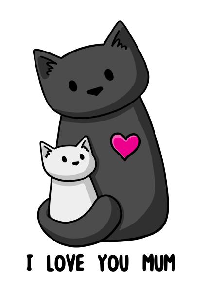 love cat Mothers Day Card 30020 | thortful