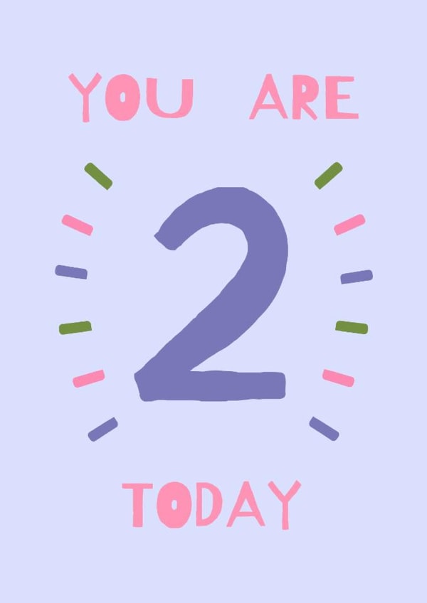 2 today Birthday Card 7363 | thortful