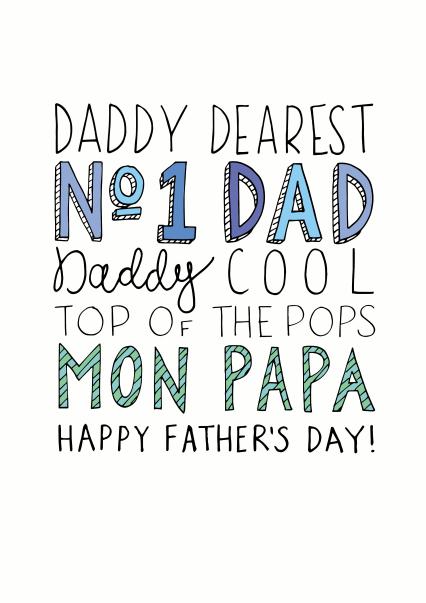 No. 1 Dad Father's Day Card | thortful