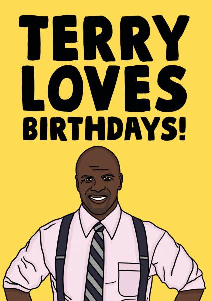 terry crews brooklyn 99 Birthday Card 13240 | thortful