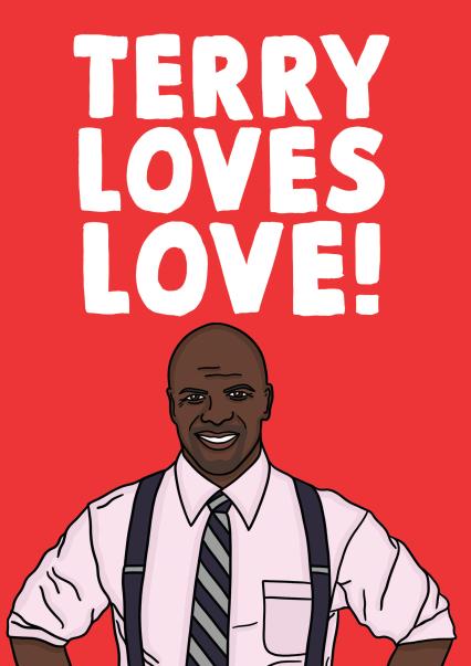 Cute Terry Crews Anniversary Card / Valentines Day Card / Engagement ...