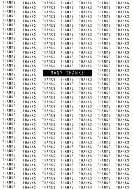 many thanks Thank You Card 13781 | thortful