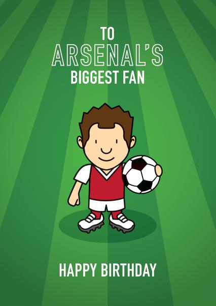 football Arsenal Birthday Card 15092 | thortful