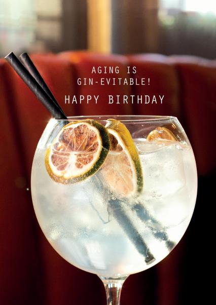 gin aging Birthday Card 13783 | thortful