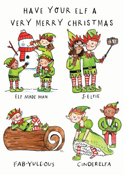 elf yule Christmas Card 27917 | thortful