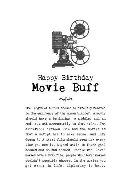 Happy Birthday Movie Buff | thortful