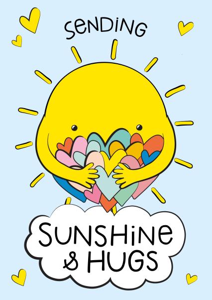 Sending Sunshine & Hugs Card | thortful