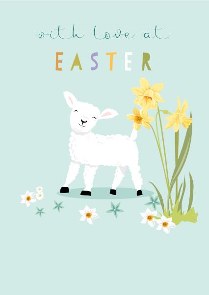 lamb with Easter Card 2051 | thortful