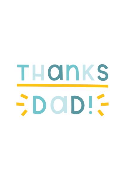 Thanks Dad Card | thortful