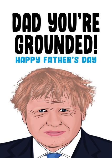 Grounded Boris Johnson Father's Day card | thortful