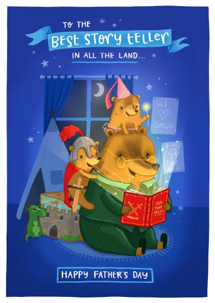 Story time teller Father's Day Card 11079 | thortful