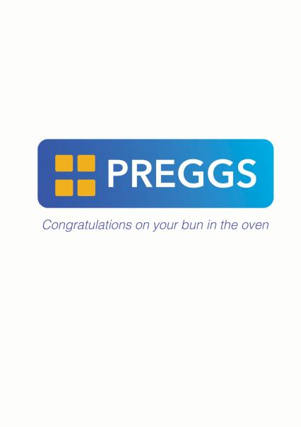 Preggs: Pregnant and Greggs Congratulations Card | thortful