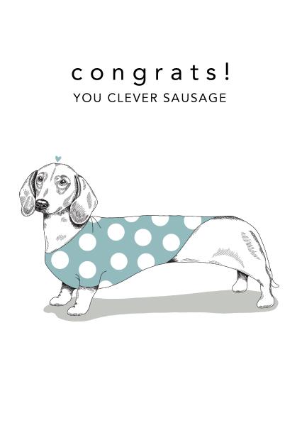 congratulations dog Congratulations Card 8321 | thortful