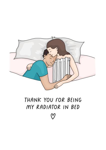 Funny Radiator Anniversary Card - Thank You For Being My Radiator In ...
