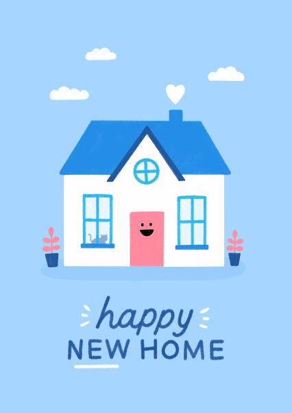 Cute New Home Card - Dream House - Happy New Home | thortful