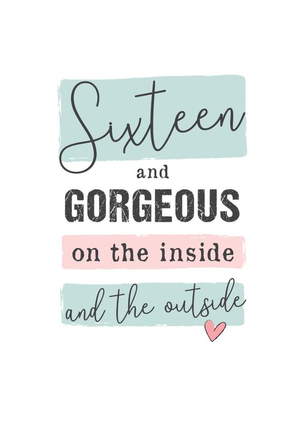 16th and gorgeous | thortful