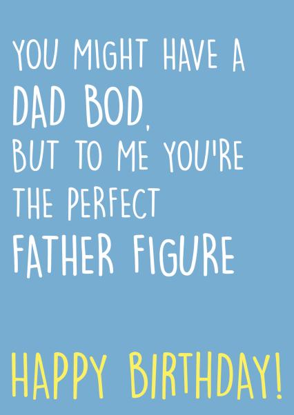 dad bod Birthday Card 17064 | thortful