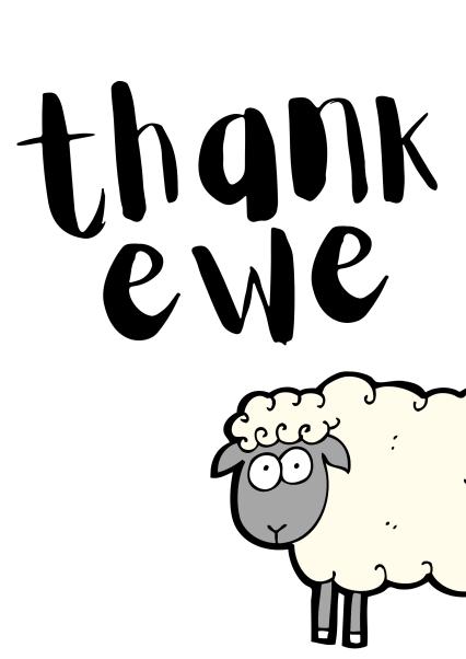 thank ewe Thank You Card 19553 | thortful