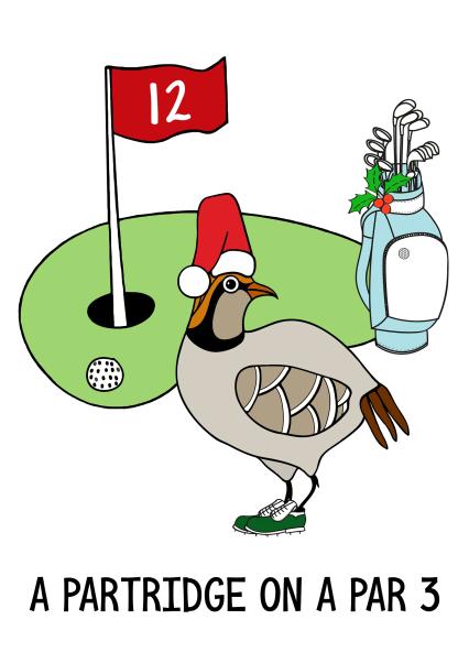 Funny - Pun - Golf - Par 3 - A Partridge on a Par 3 - Partridge - Golf ...