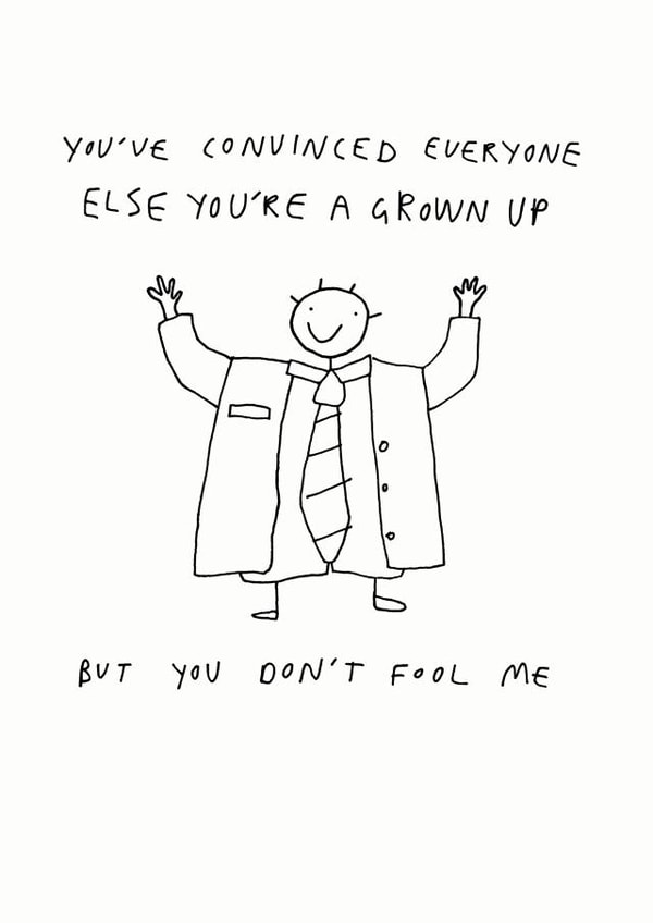 grown up fool New Job Card 6720 | thortful