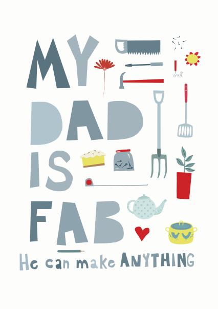 My Dad is Fab Father Card | thortful